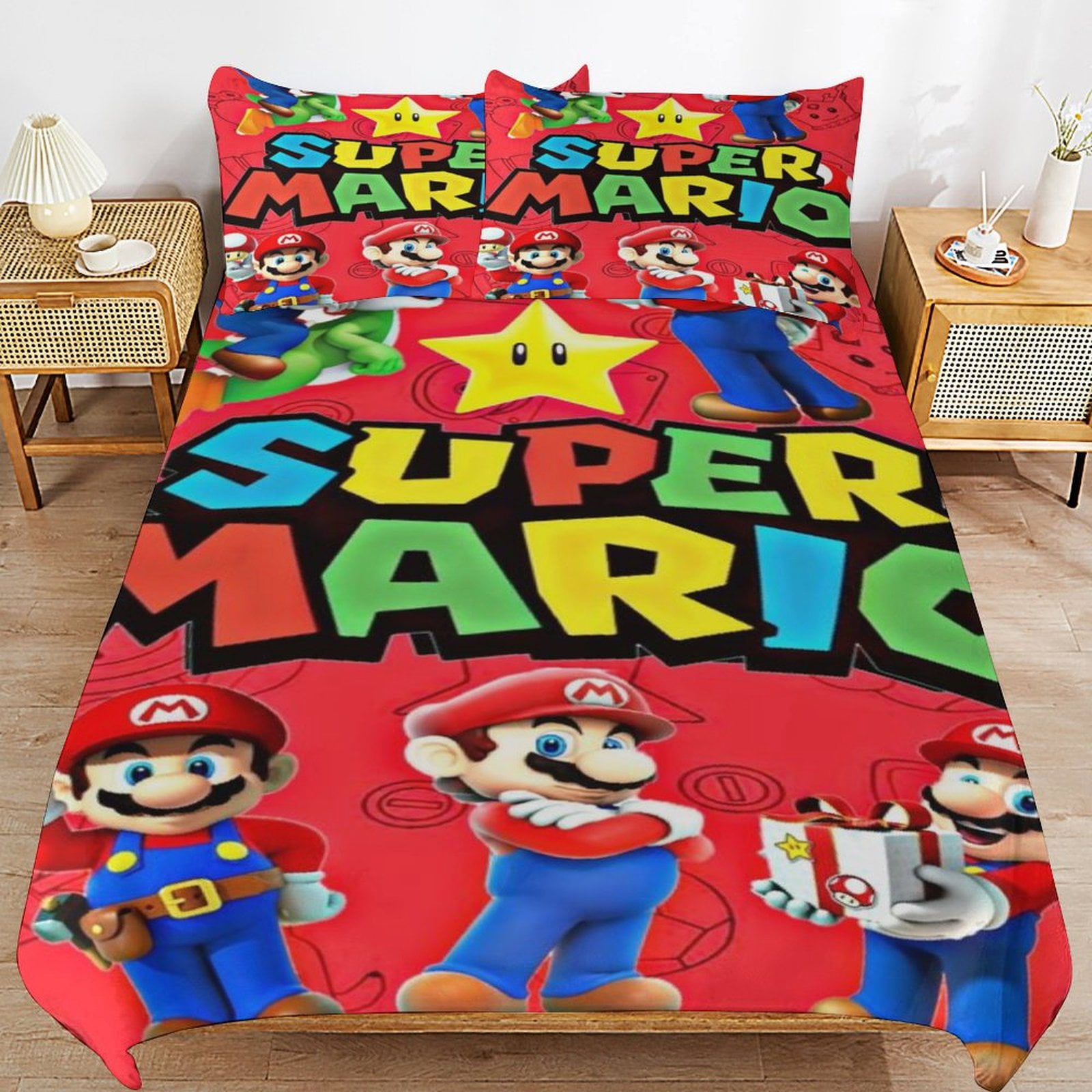 Super Mario Bed Duvet Cover Microfiber Bedding Sets 3D Printed ...