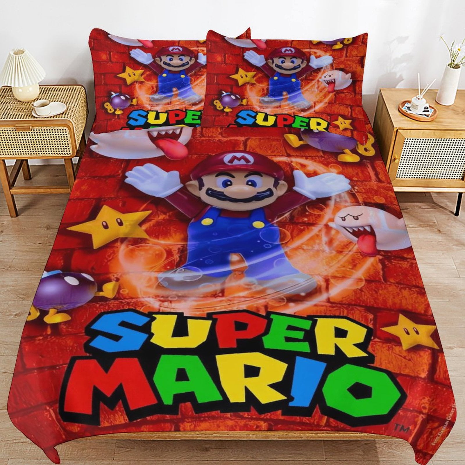 Super Mario Bed Duvet Cover Microfiber Bedding Sets 3D Printed ...