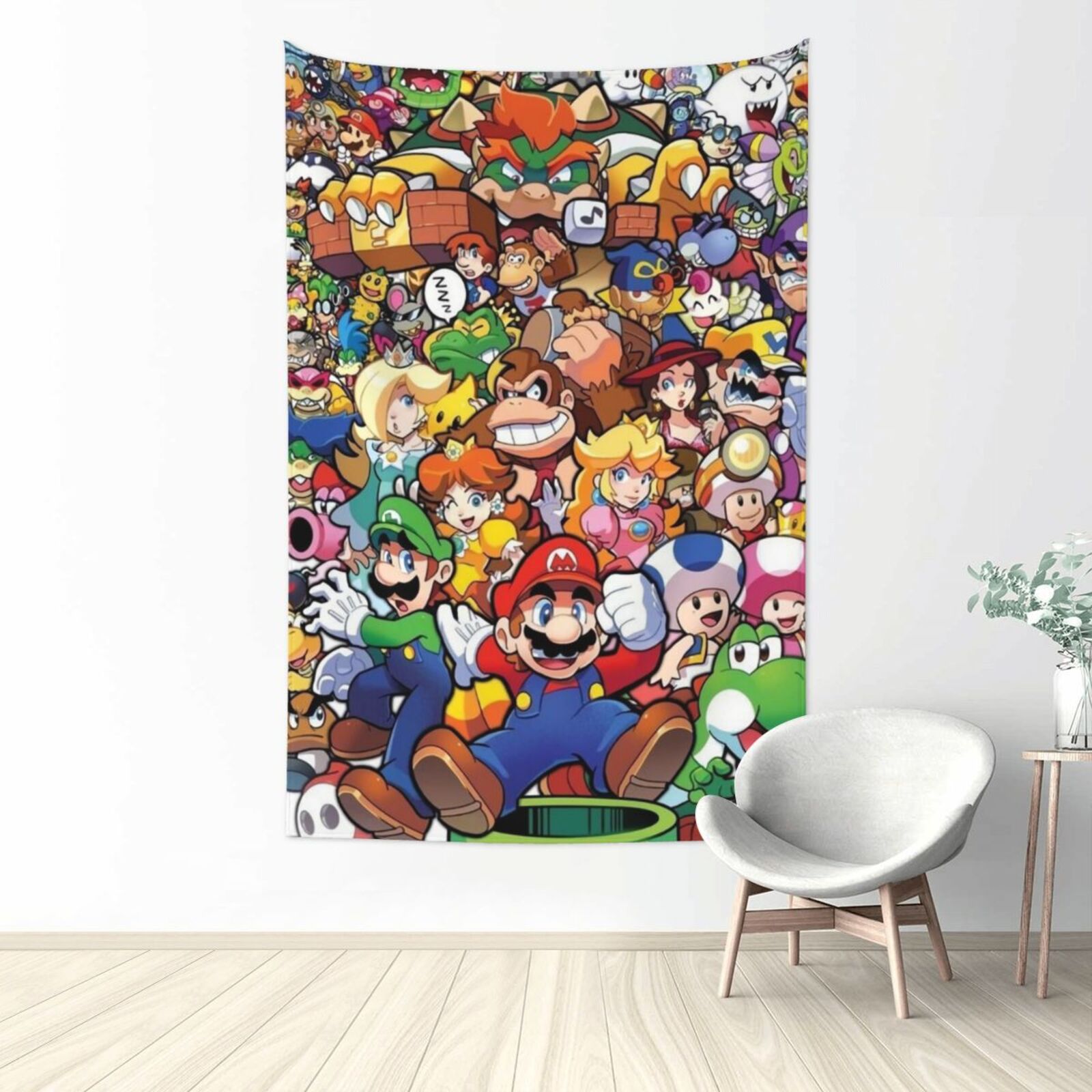 Super Mario Bedroom Tapestry, King Size, Wall Hanging, Wall Decor ...