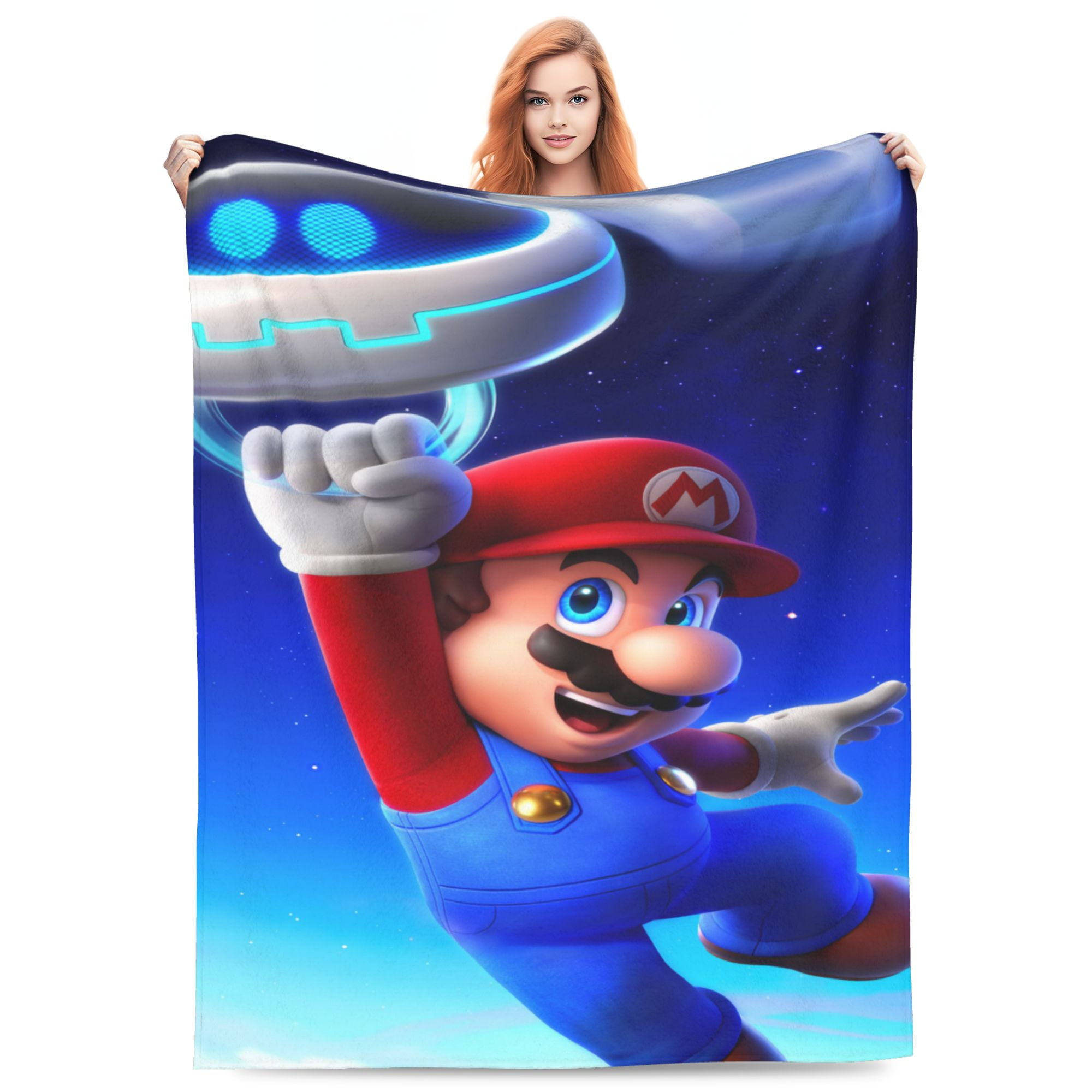 Super Mario Blanket Lightweight Throw Blanket Flannel Fleece Microfiber ...