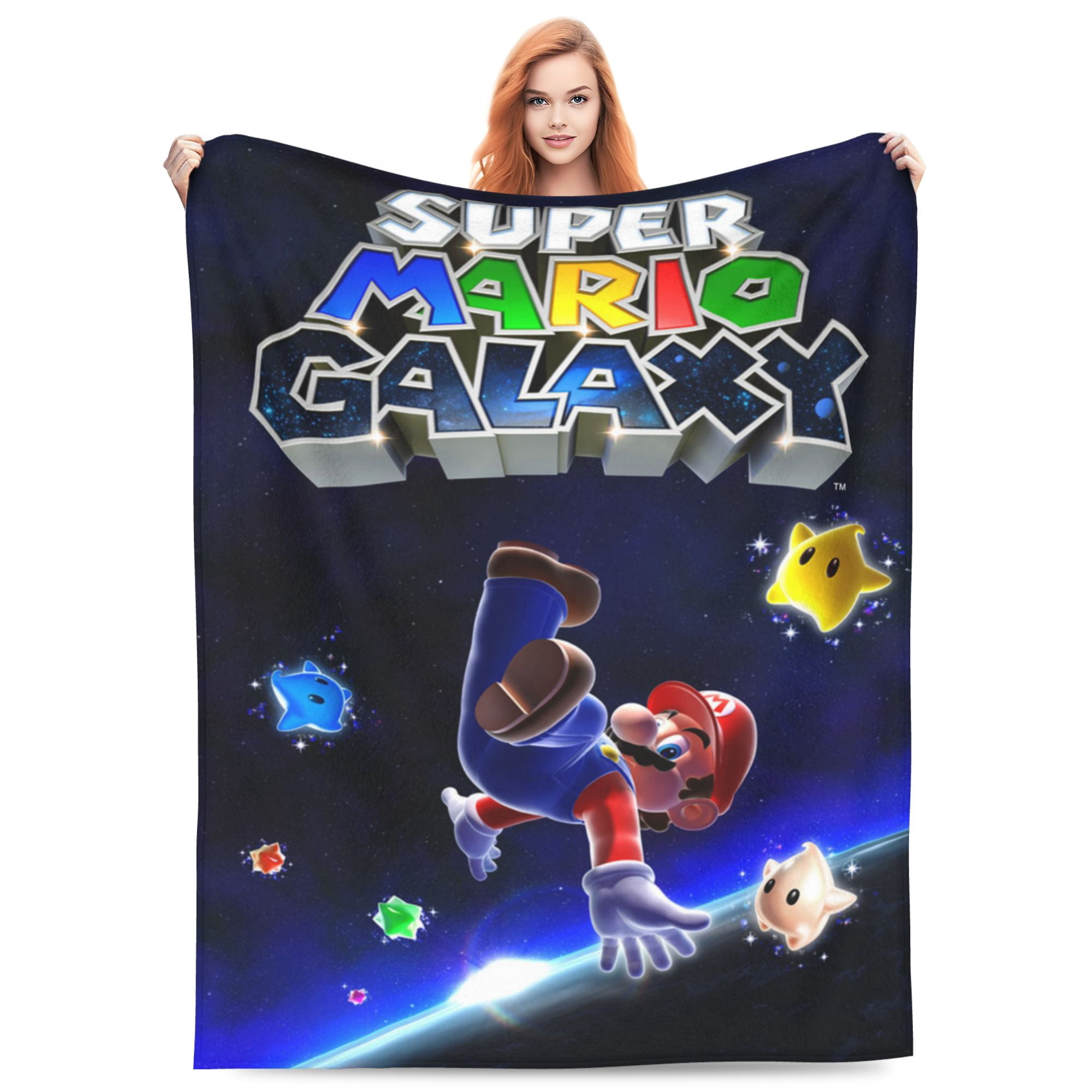 Super Mario Blanket Lightweight Throw Blanket Flannel Fleece Microfiber ...