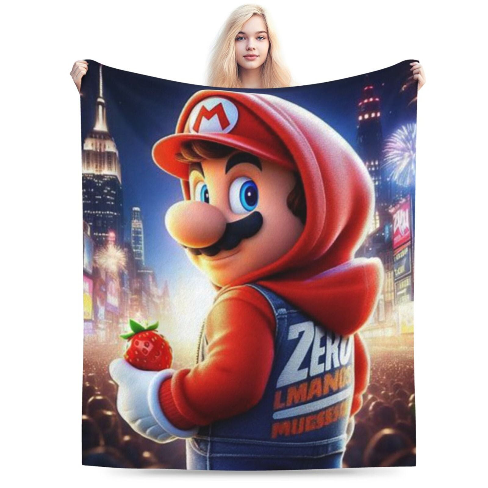 Super Mario Blanket, Super Soft Throw Blanket For Bed Sofa Couch, Cozy ...