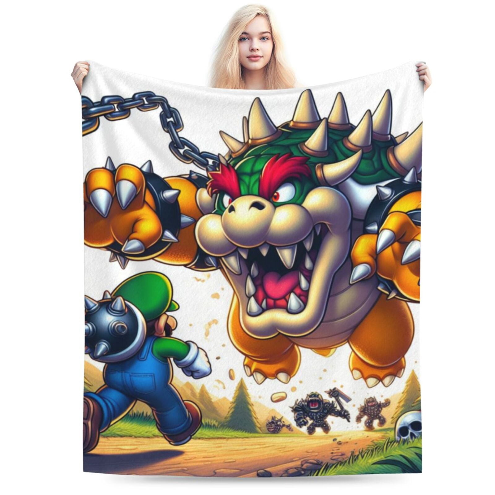 Super Mario Blanket, Super Soft Throw Blanket For Bed Sofa Couch, Cozy ...