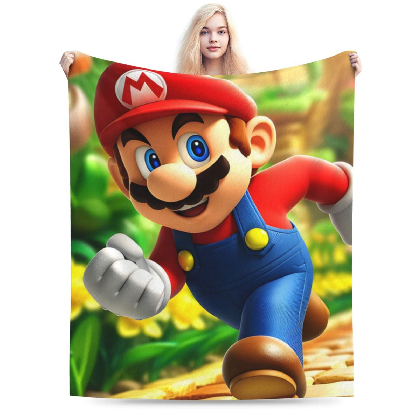 Super Mario Blanket, Super Soft Throw Blanket For Bed Sofa Couch, Cozy ...