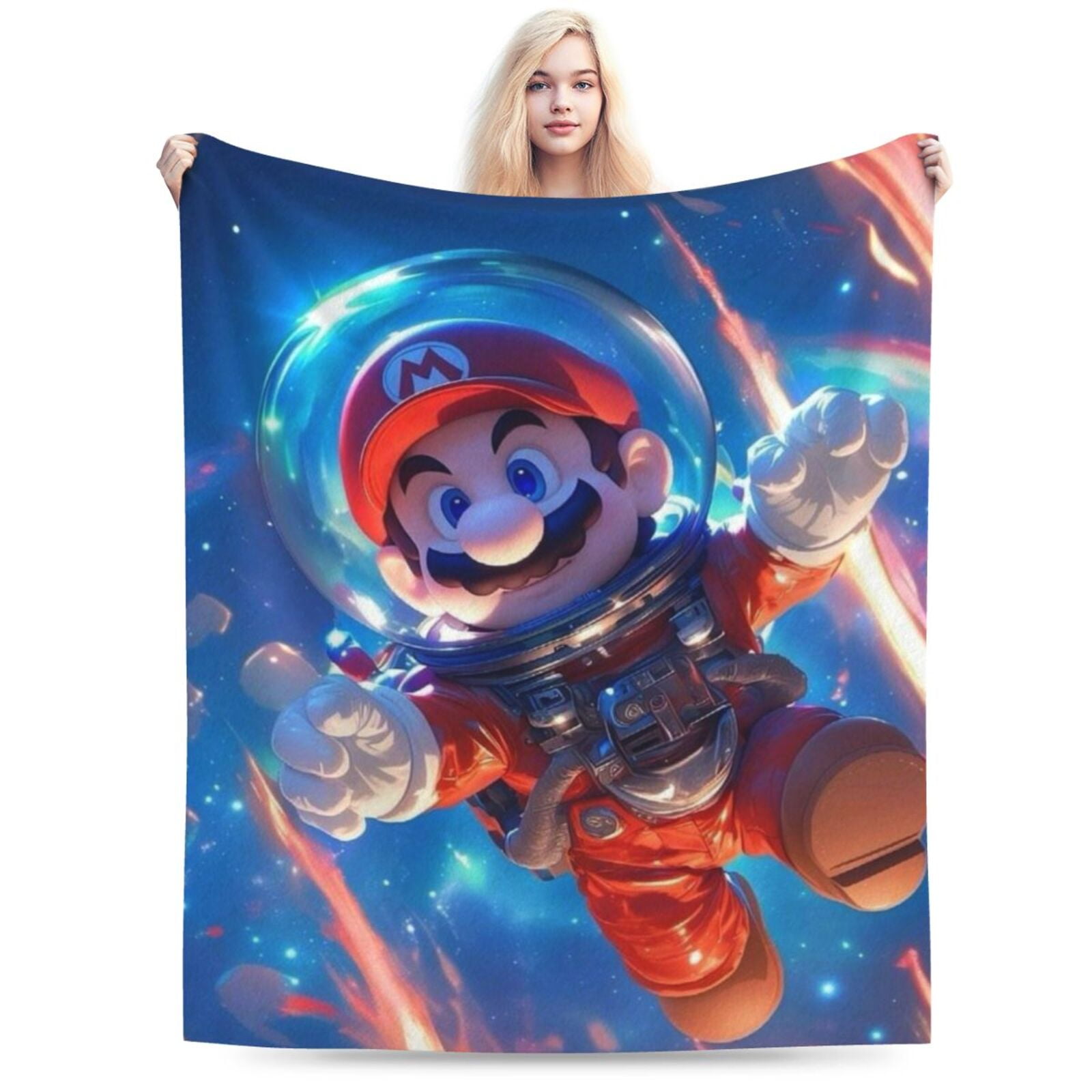 Super Mario Blanket, Super Soft Throw Blanket For Bed Sofa Couch, Cozy ...