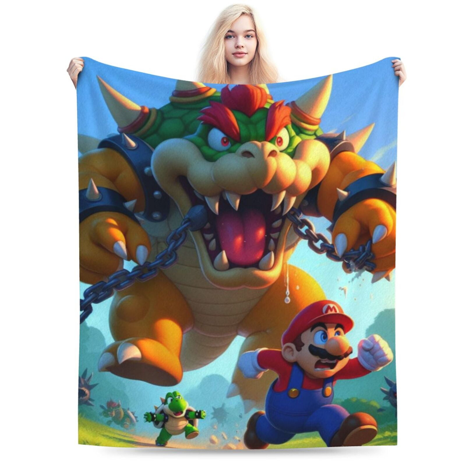Super Mario Blanket, Super Soft Throw Blanket For Bed Sofa Couch, Cozy ...