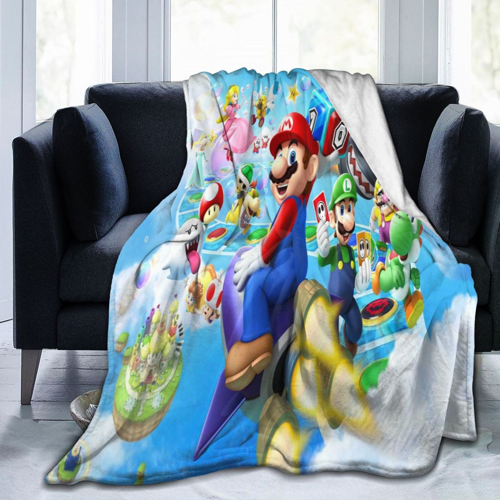 Super Mario Blanket Ultra-Soft Micro Fleece Blanket Microfiber Throw ...