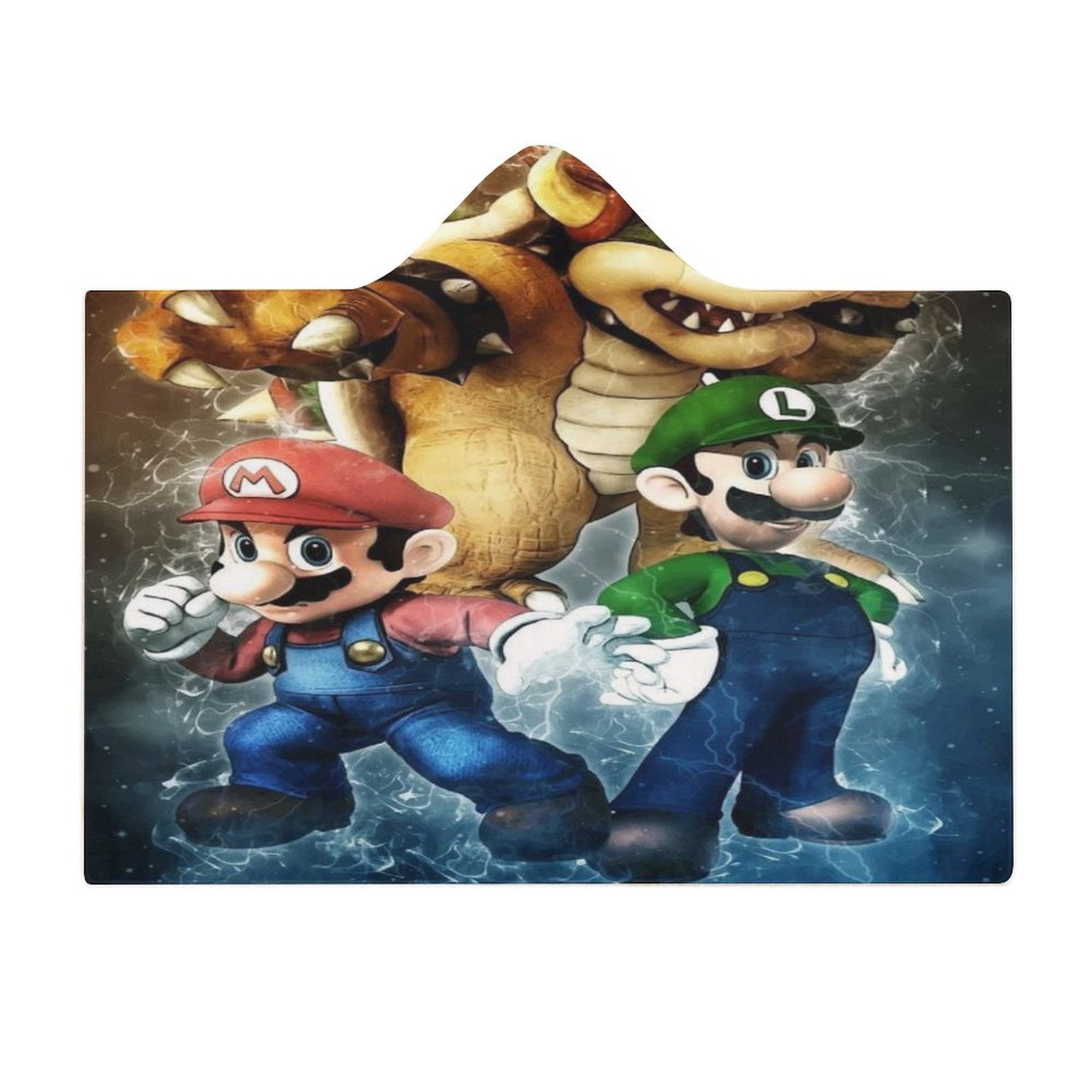 Super Mario Blanket Wearable Cartoon Cosplay Hoodie Throw Blanket ...