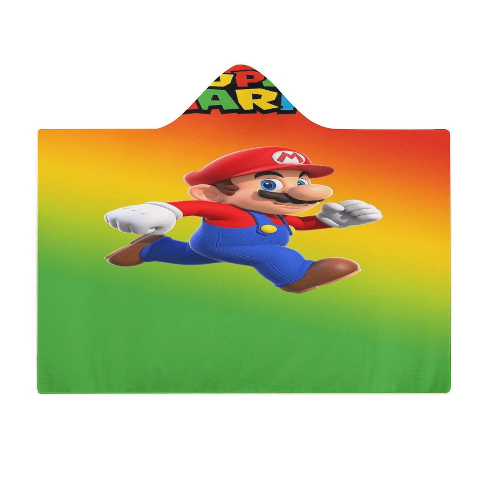 Super Mario Blanket Wearable Cartoon Cosplay Hoodie Throw Blanket ...