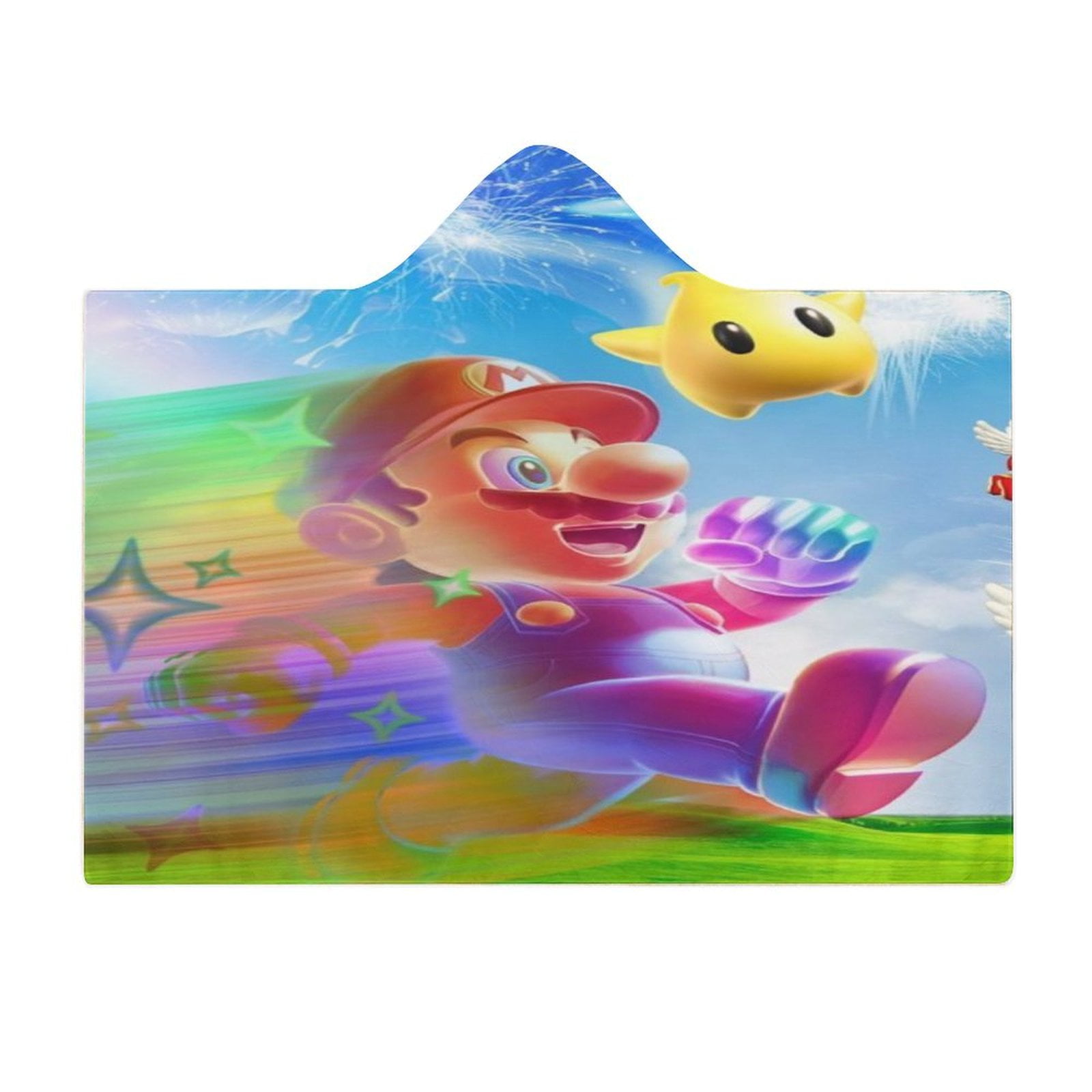 Super Mario Blanket Wearable Cartoon Cosplay Hoodie Throw Blanket ...