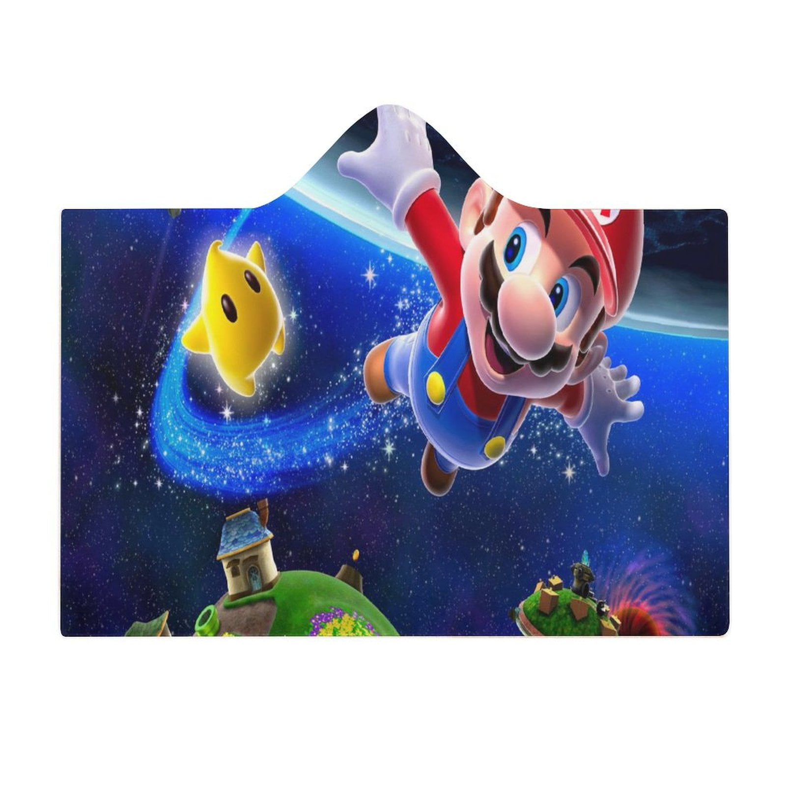 Super Mario Blanket Wearable Cartoon Cosplay Hoodie Throw Blanket ...