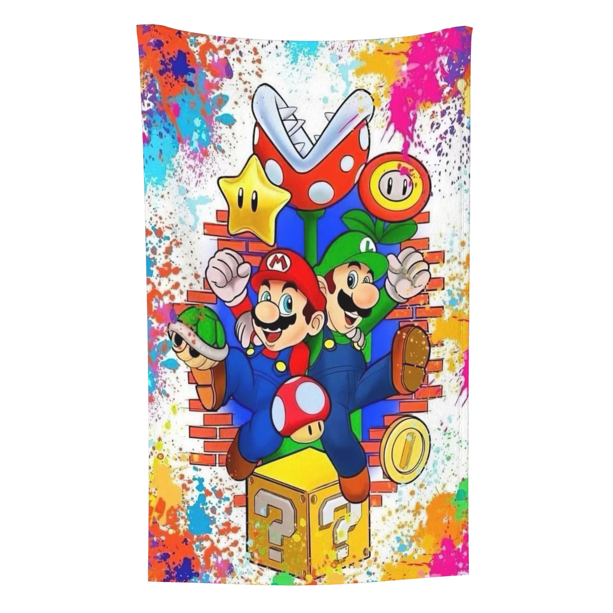 Super Mario Blanket for Toddlers Newborns, Plush 32"x48" Throw Blanket ...