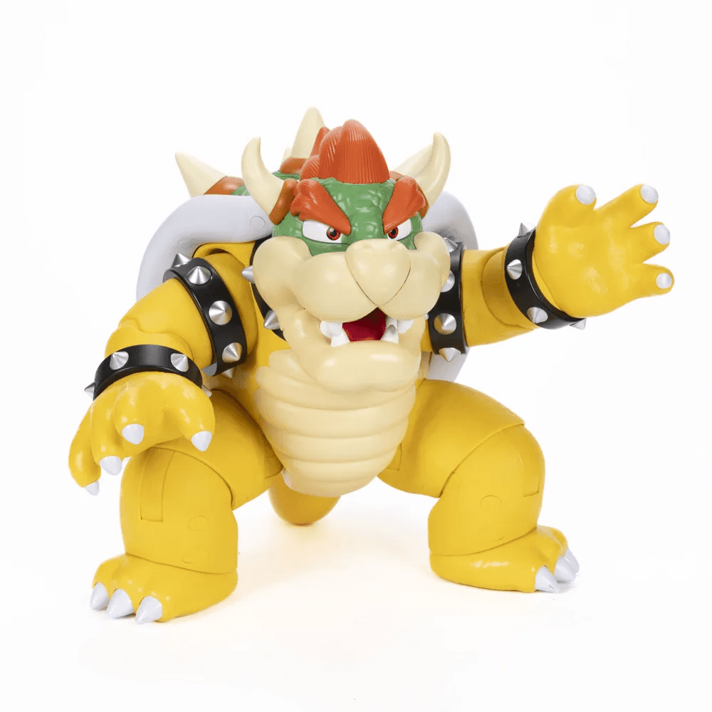 Super Mario Bowser Deluxe 12-Inch Interactive Action Figure with Fire ...