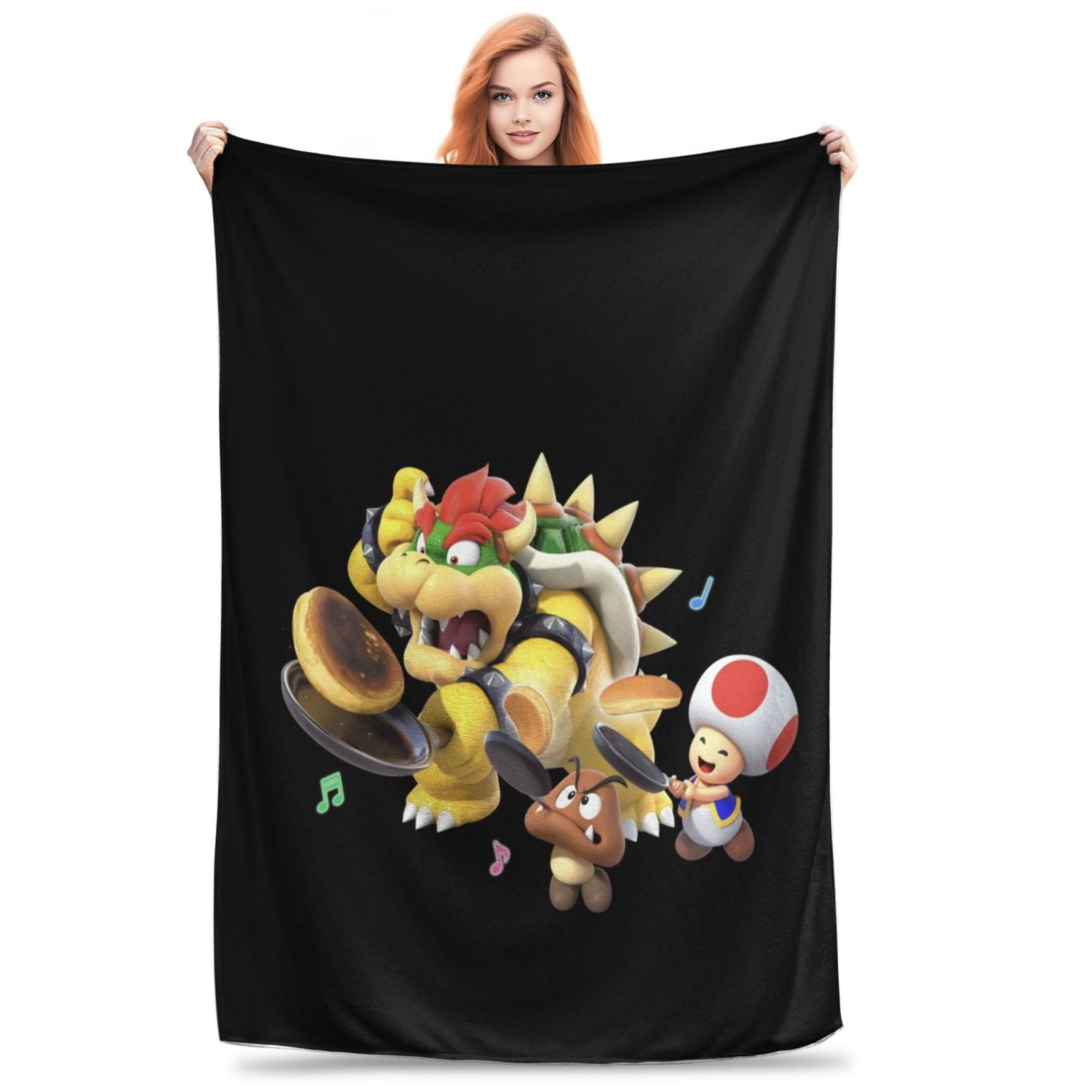 Super Mario Bowser Goomba Blanket Super Soft Throw Blanket Lightweight ...