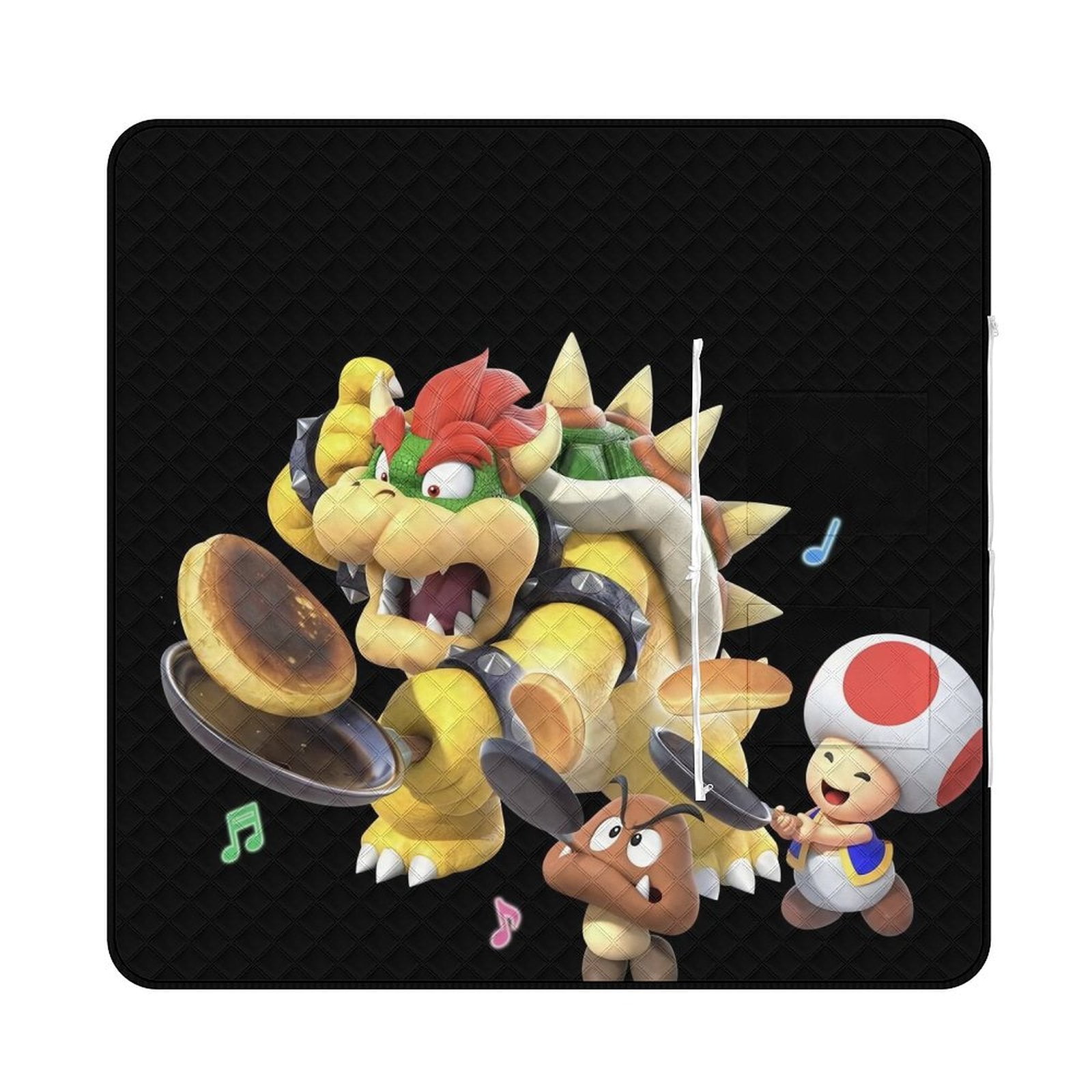 Super Mario Bowser Goomba Extra Large Picnic Blanket Waterproof,59"x 59 ...