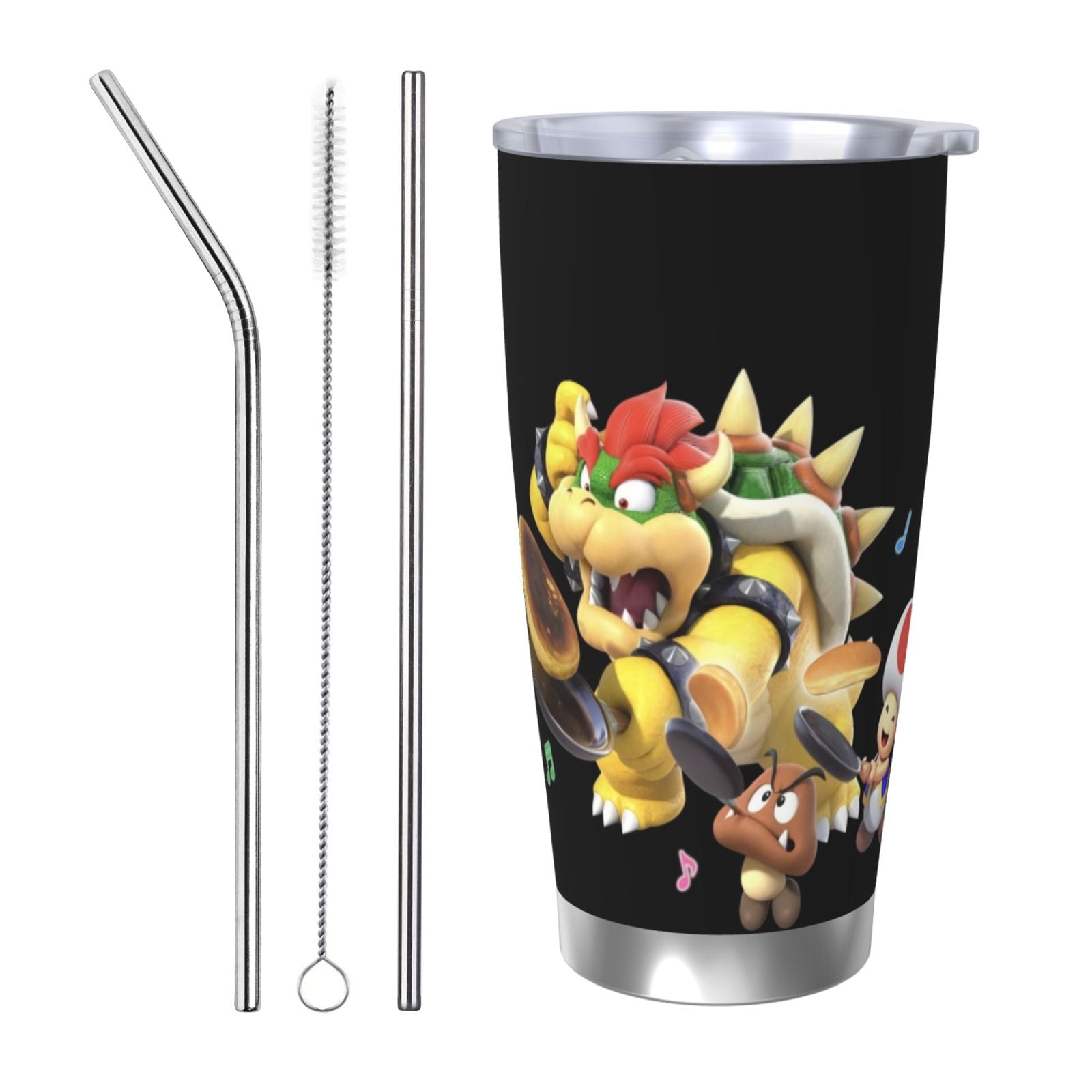 Super Mario Bowser Goomba Water Bottle,Insulated Travel Coffee Mug ...