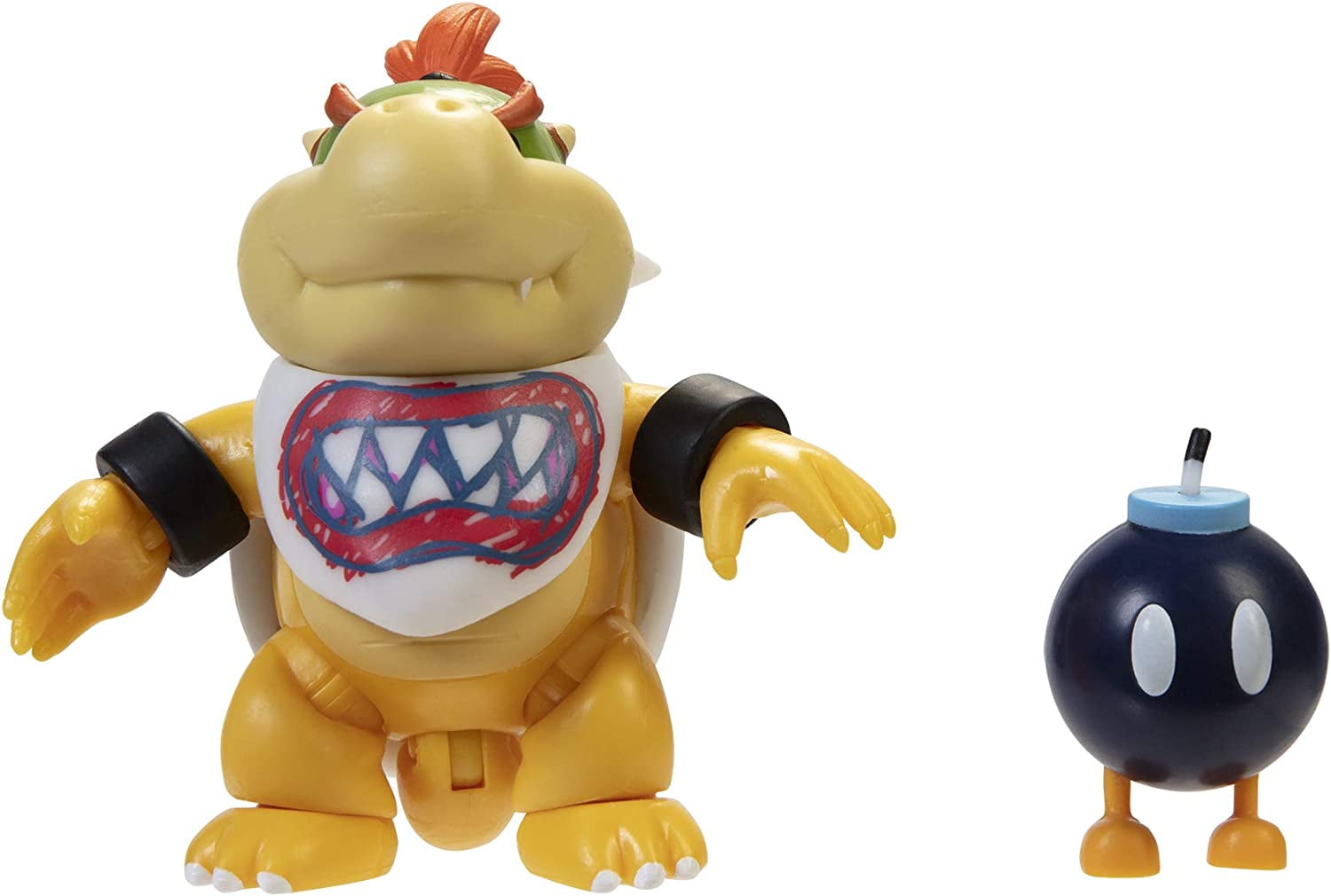Super Mario Bowser Jr. Figurine Toy with Bob-Omb - Collectible Action ...