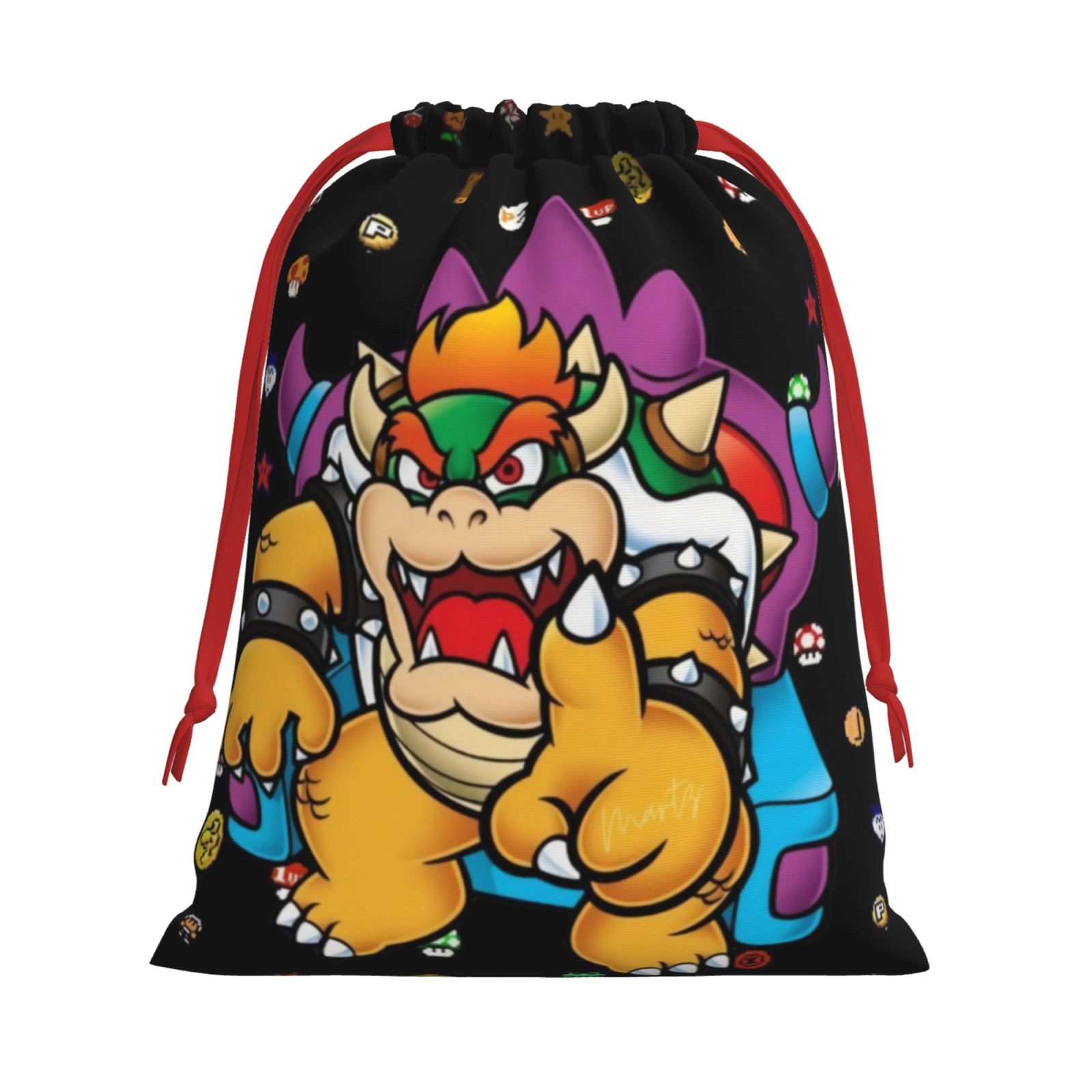 Super Mario Bowser6 Drawstring Bag For Kids Adults Gifts Drawstring ...