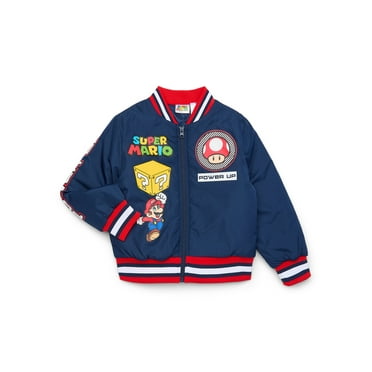 Nintendo Super Mario Bros Bomber Jacket for Kids, Mario and Luigi ...