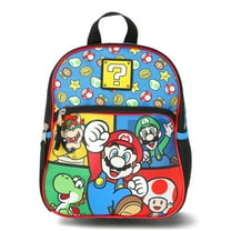 "Nintendo Super Mario Bros Kids Backpack, 15"" Luigi Yoshi Video Game ...
