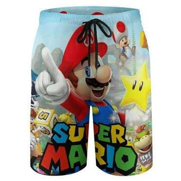 Walmart Super Mario Bros Boys' Lightweight, Quick-Drying Swim Trunks ...