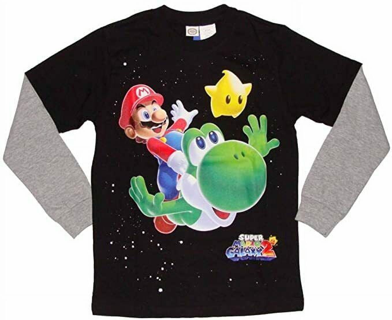 Super Mario Boys Long Sleeve T Shirt Size XL 18 - Walmart.com