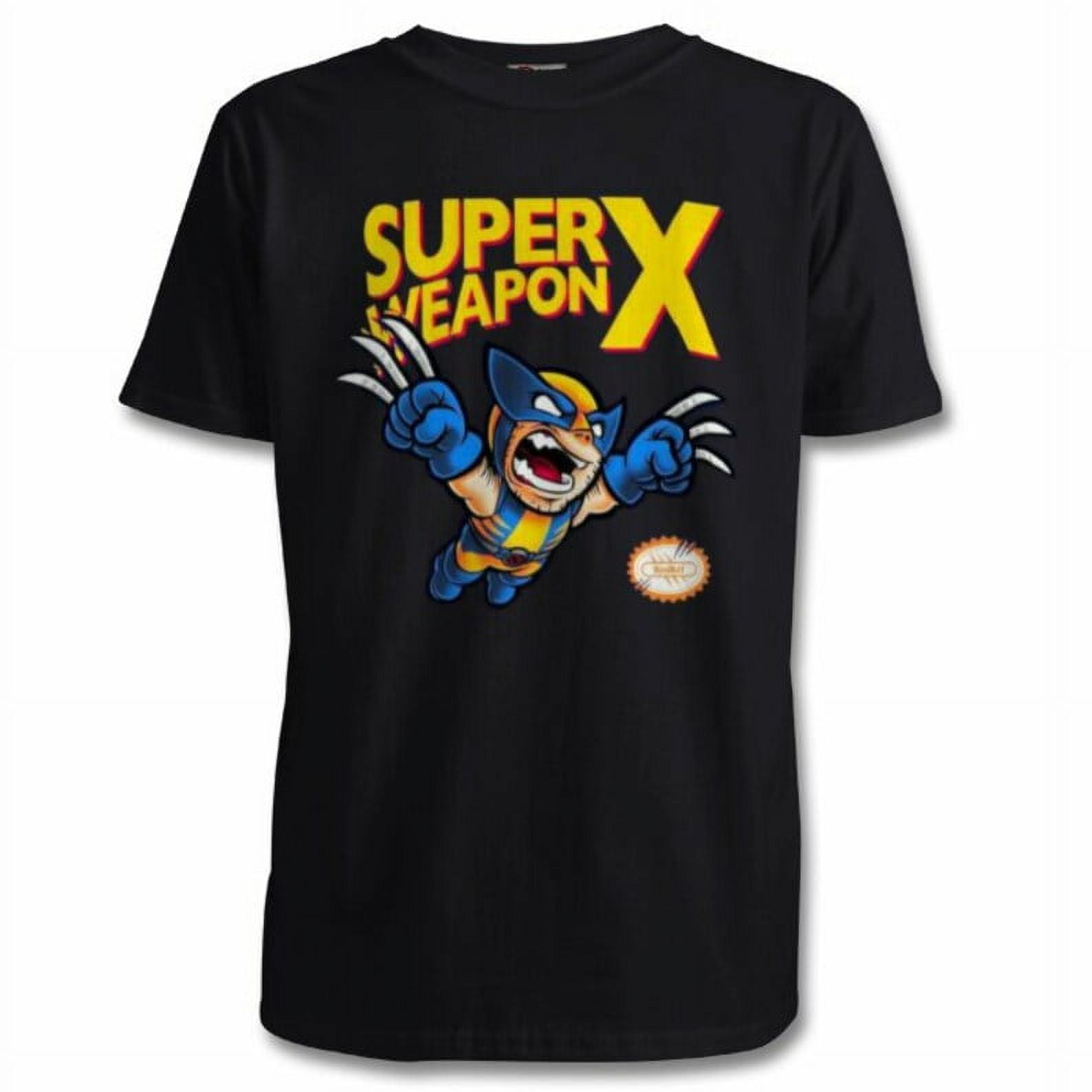 Super Mario Bro's & Wolverine- Super Weapon X T-Shirt - Walmart.com