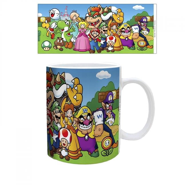 Super Mario Bros 11 oz Super Mario Bros. Characters Ceramic Mug, White ...