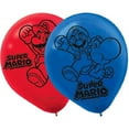 Super Mario Bros. 12" Red/Blue Party Balloons, 6-Pack - Walmart.com