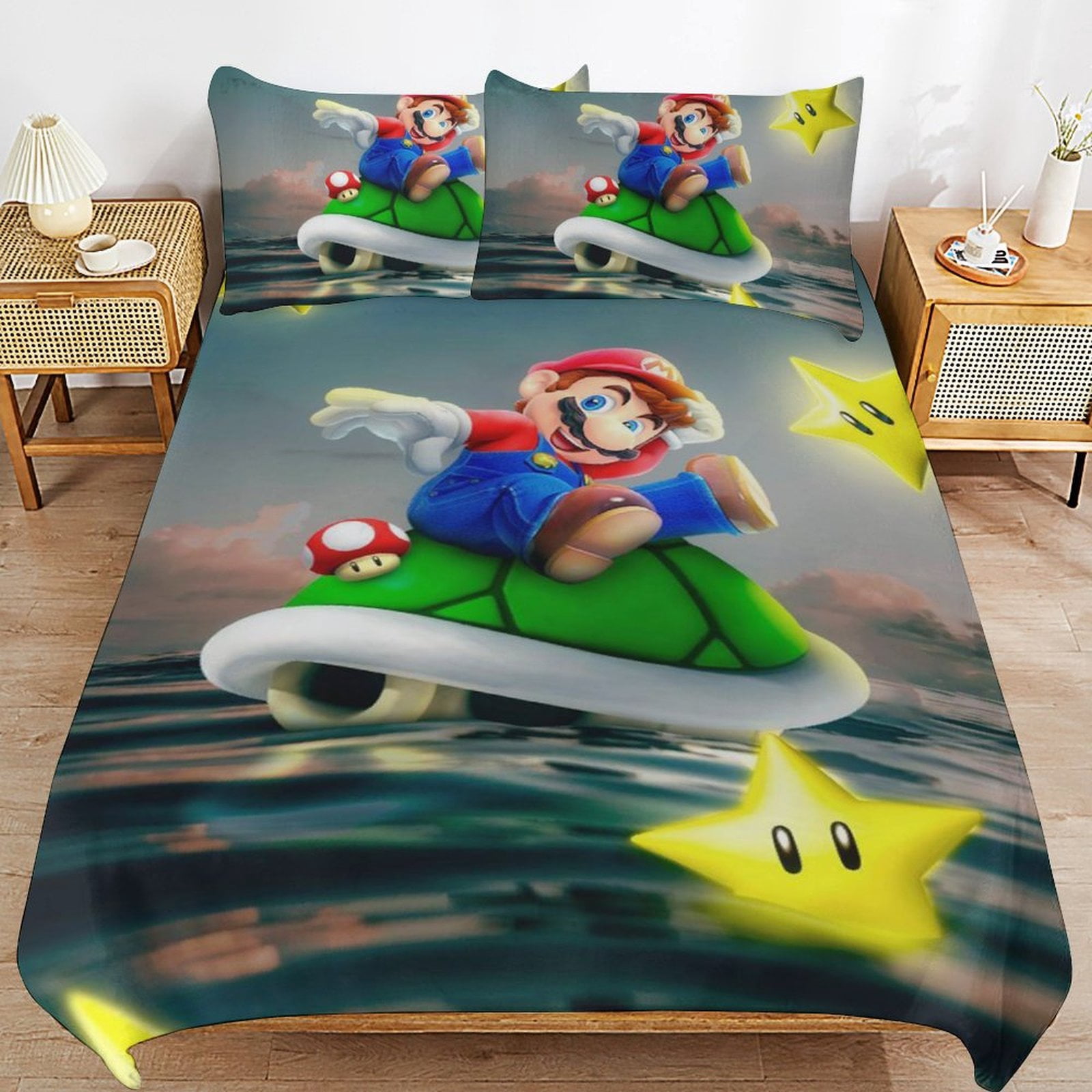 Super Mario Bros 3-Piece Bedding Sets Bedroom Decor Comforter Sets With ...