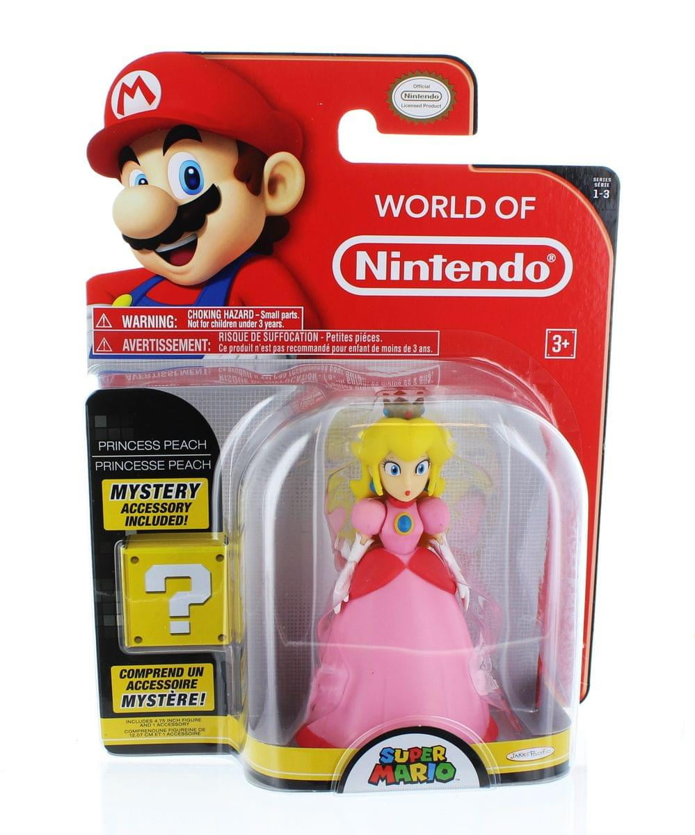 Super Mario Bros. 4" Action Toy - Princess Peach w/ Crown Super ...
