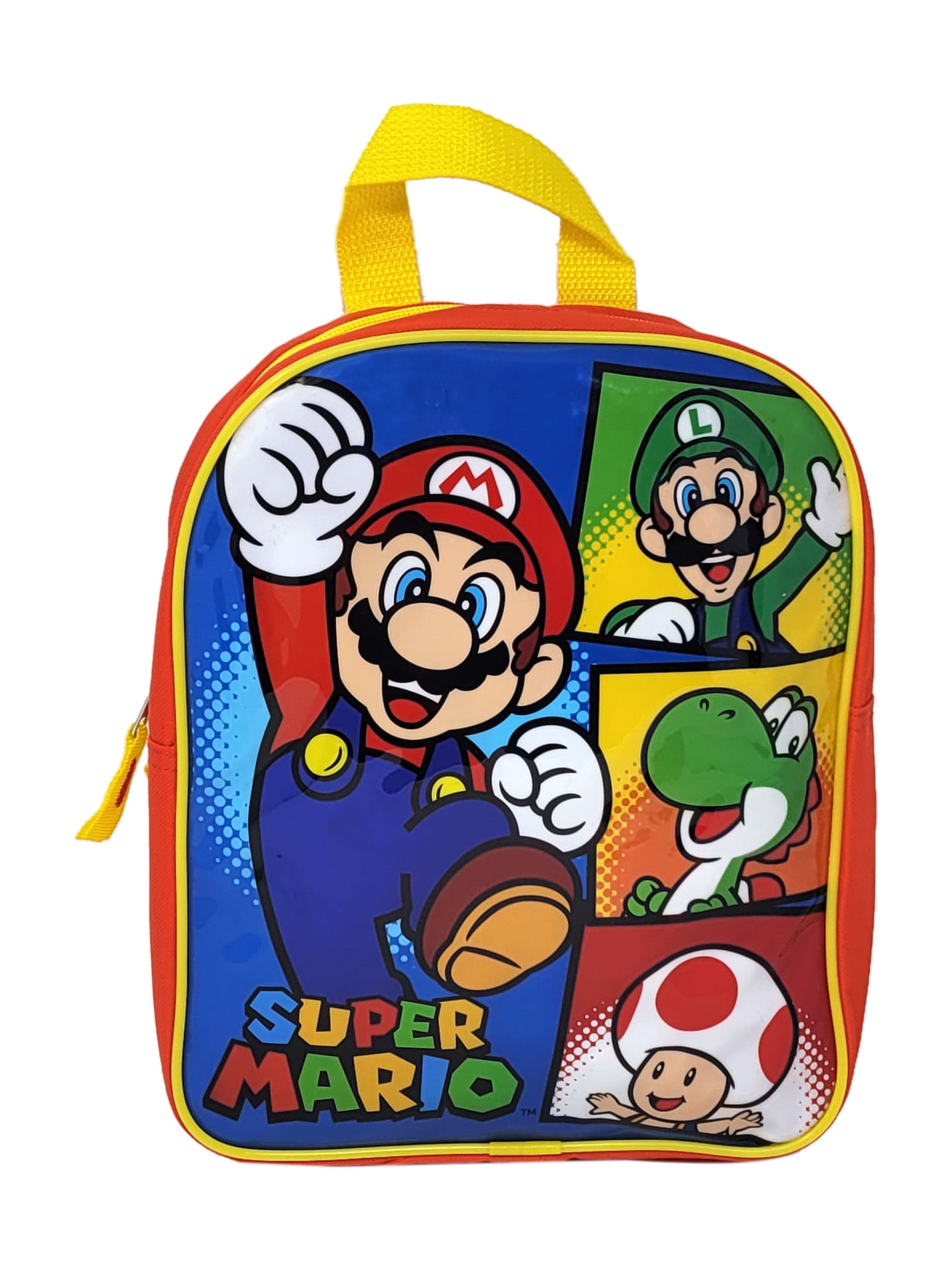 Super Mario Bros Backpack 11" Toddler Nintendo Luigi Toad Yoshi ...