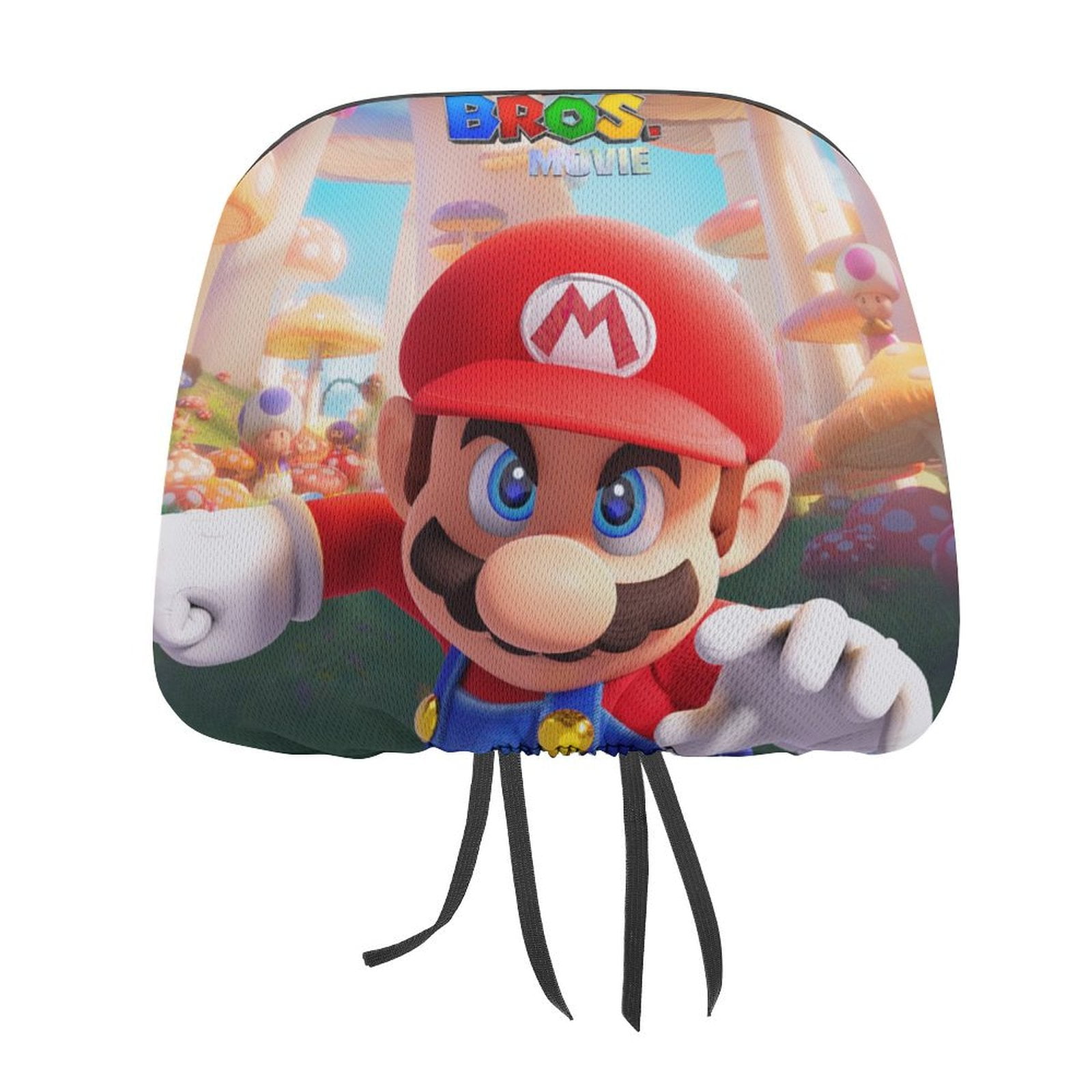 Super Mario Bros. Car Headrest Cover Accessories Vehicles Seat Pillow ...