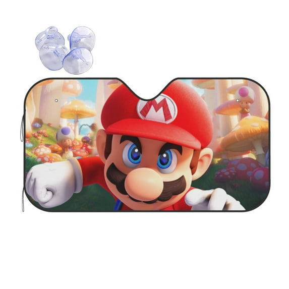 Super Mario Bros. Car Sunshade Automotive Front Window Visor Keep Your ...