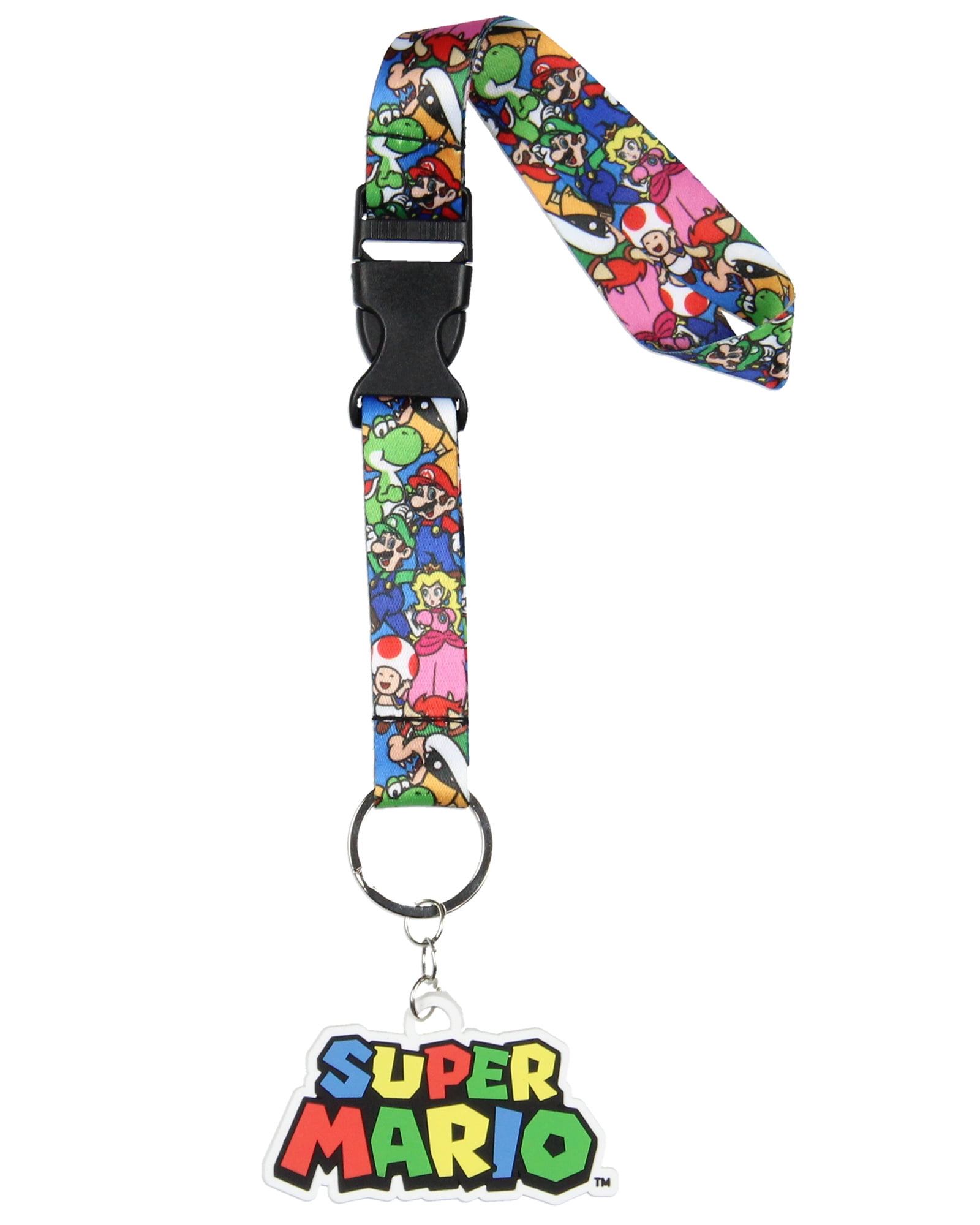 Super Mario Bros Character Scene Wristlet Lanyard For Keys Keychain ...