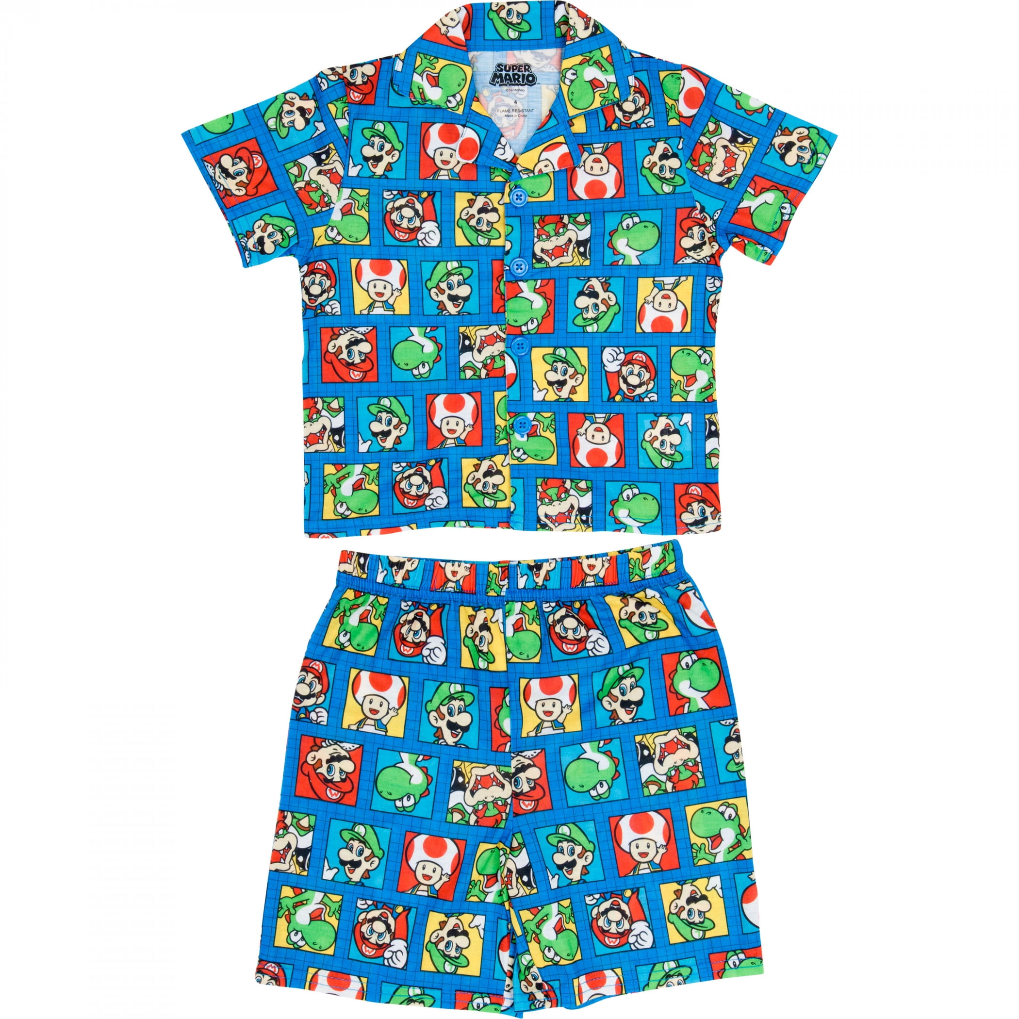 Super Mario Bros. Character Select Boy's Pajama Set-Size 4 - Walmart.com
