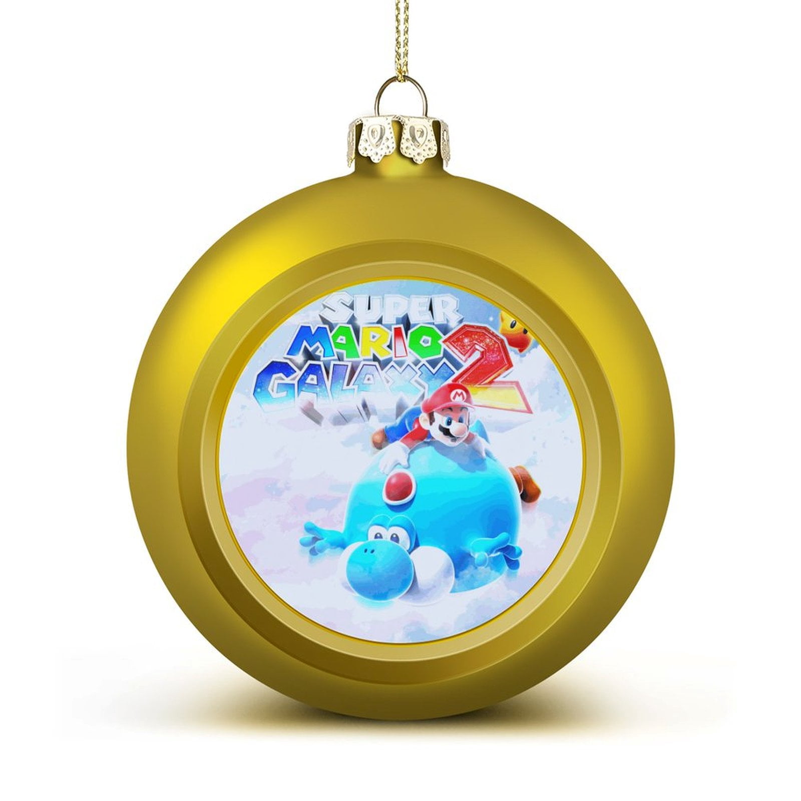 Super Mario Bros Christmas Balls Decor Sparkling Christmas Tree Hanging ...