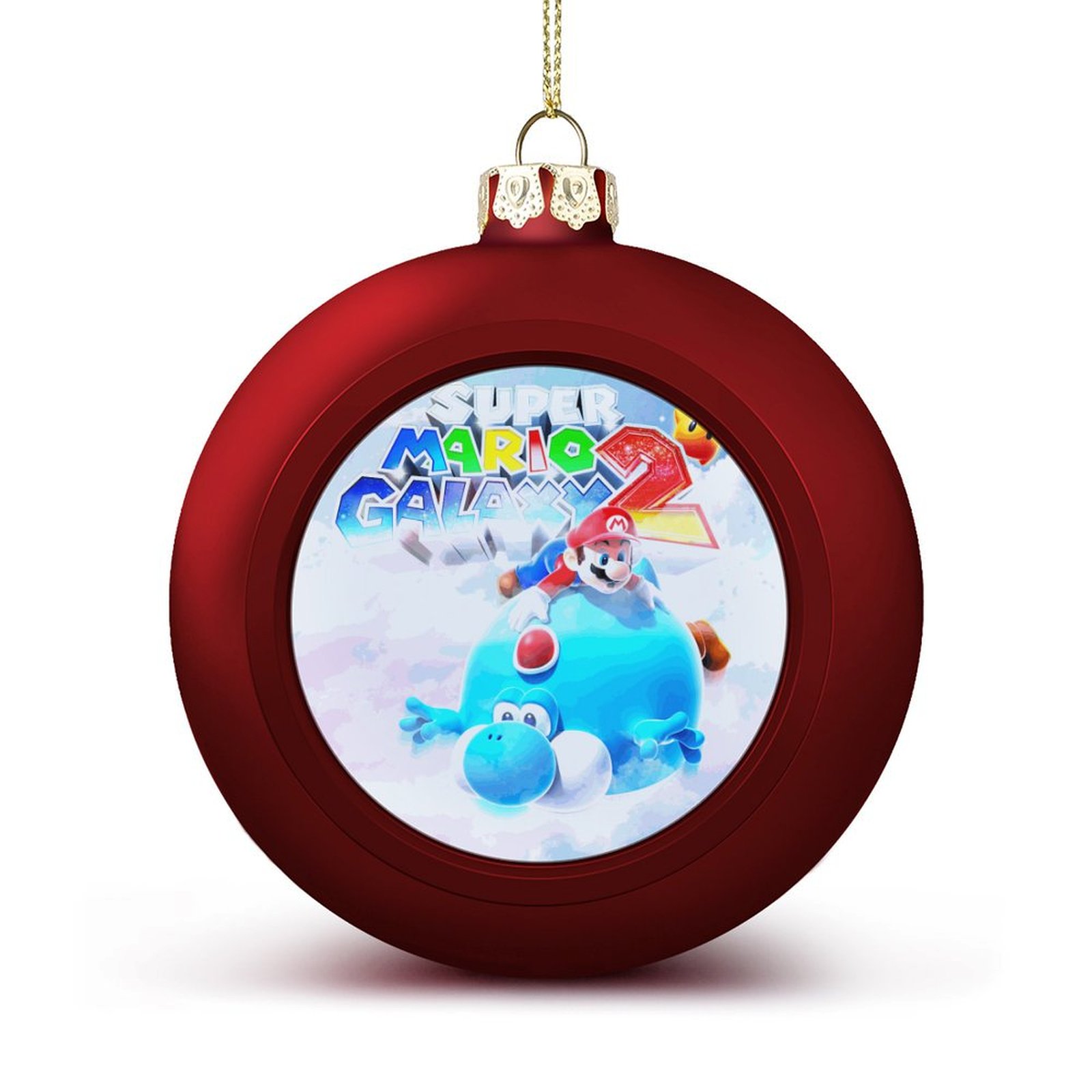 Super Mario Bros Christmas Balls Decor Sparkling Christmas Tree Hanging ...