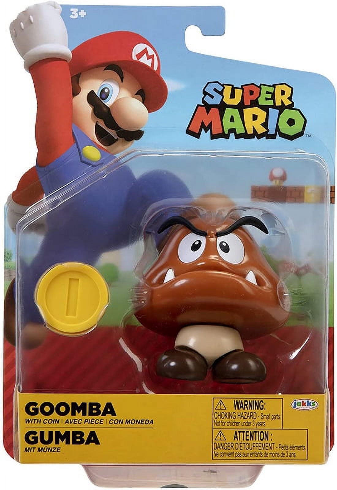 Super Mario Bros Collectible Child Action Figures, Plastic Brown, 9.00 ...