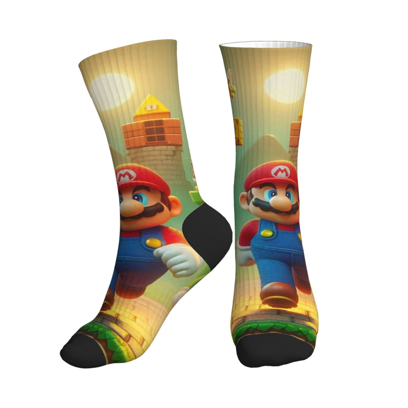 Super Mario Bros Crew Socks, Funky Silky Comfort Socks For Men Women ...