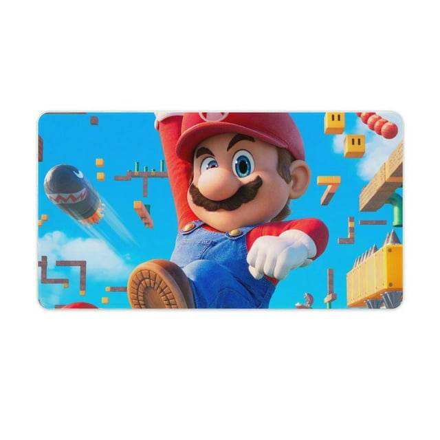 Super Mario Bros Extended Gaming Mouse Pad No-sliped Large Desk Mat ...