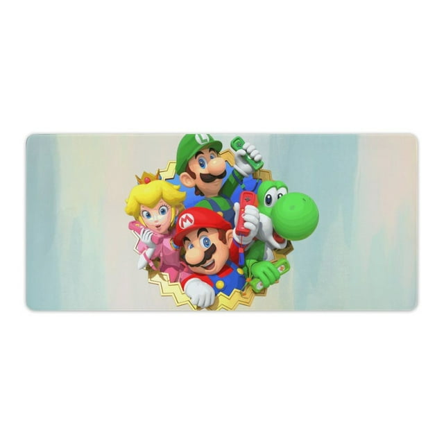 Super Mario Bros Extended Gaming Mouse Pad No-sliped Large Desk Mat ...