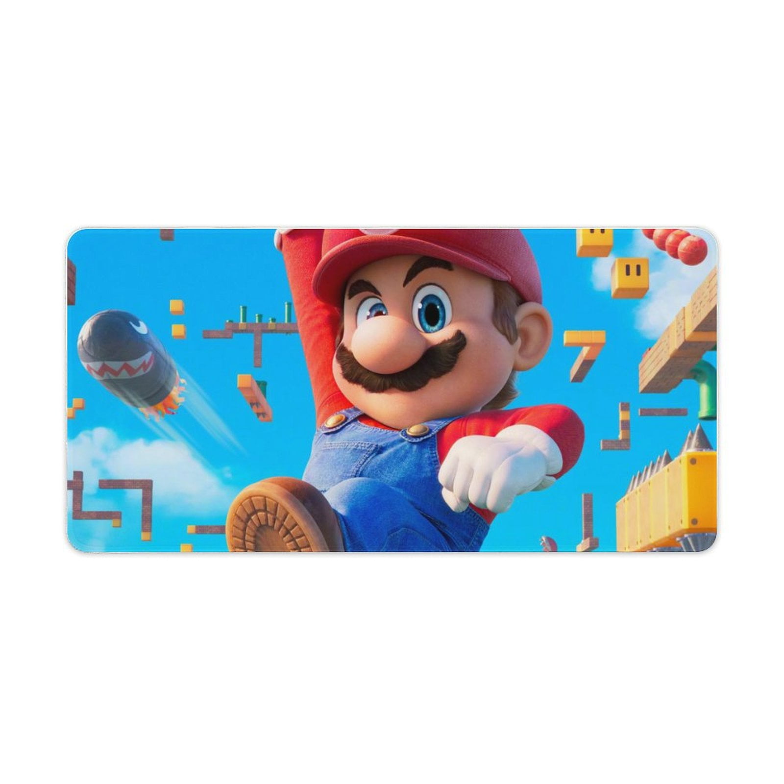 Super Mario Bros Extended Gaming Mouse Pad No-sliped Large Desk Mat ...