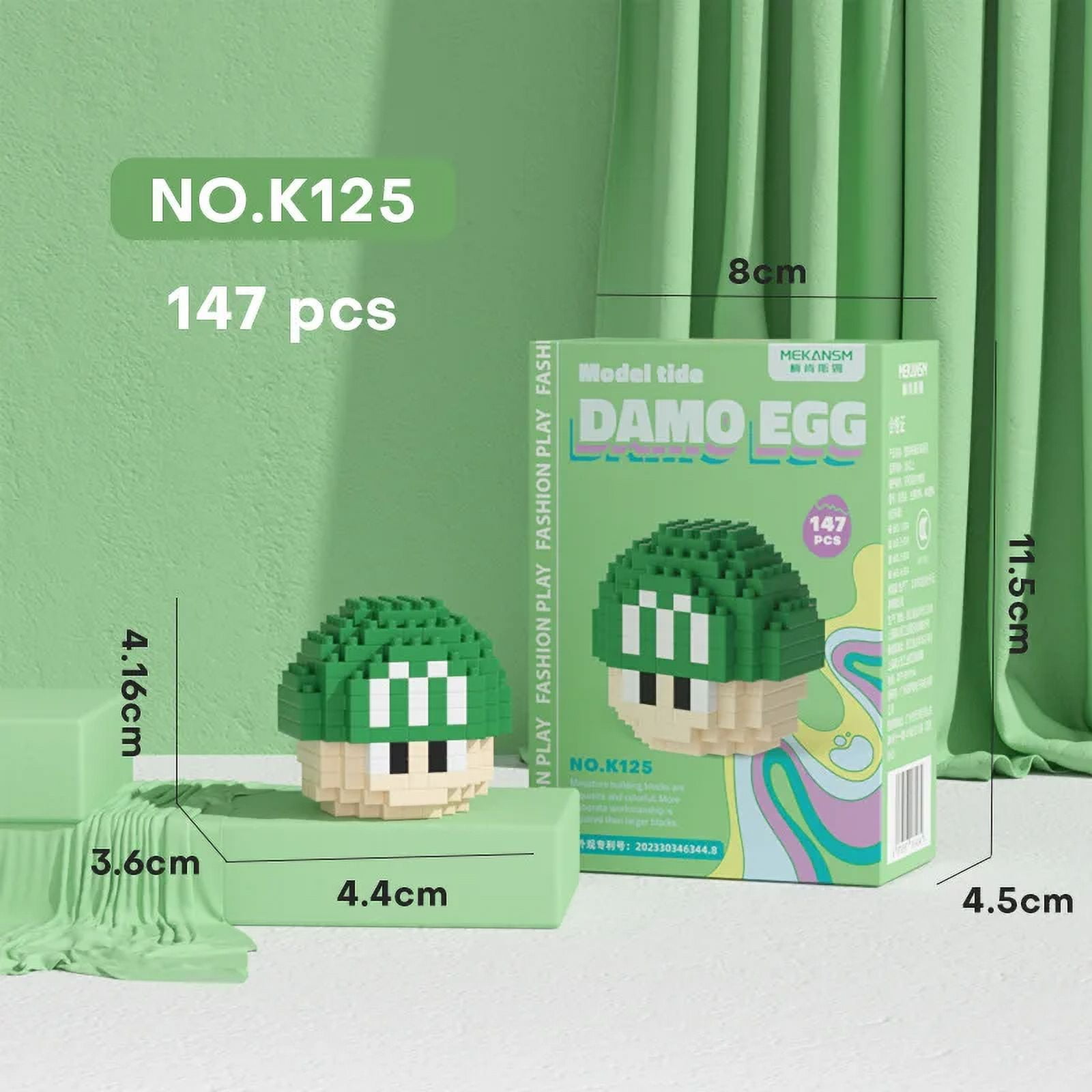 Super Mario Bros Figure Micro Building Blocks Bowser Luigi Yoshi DIY ...