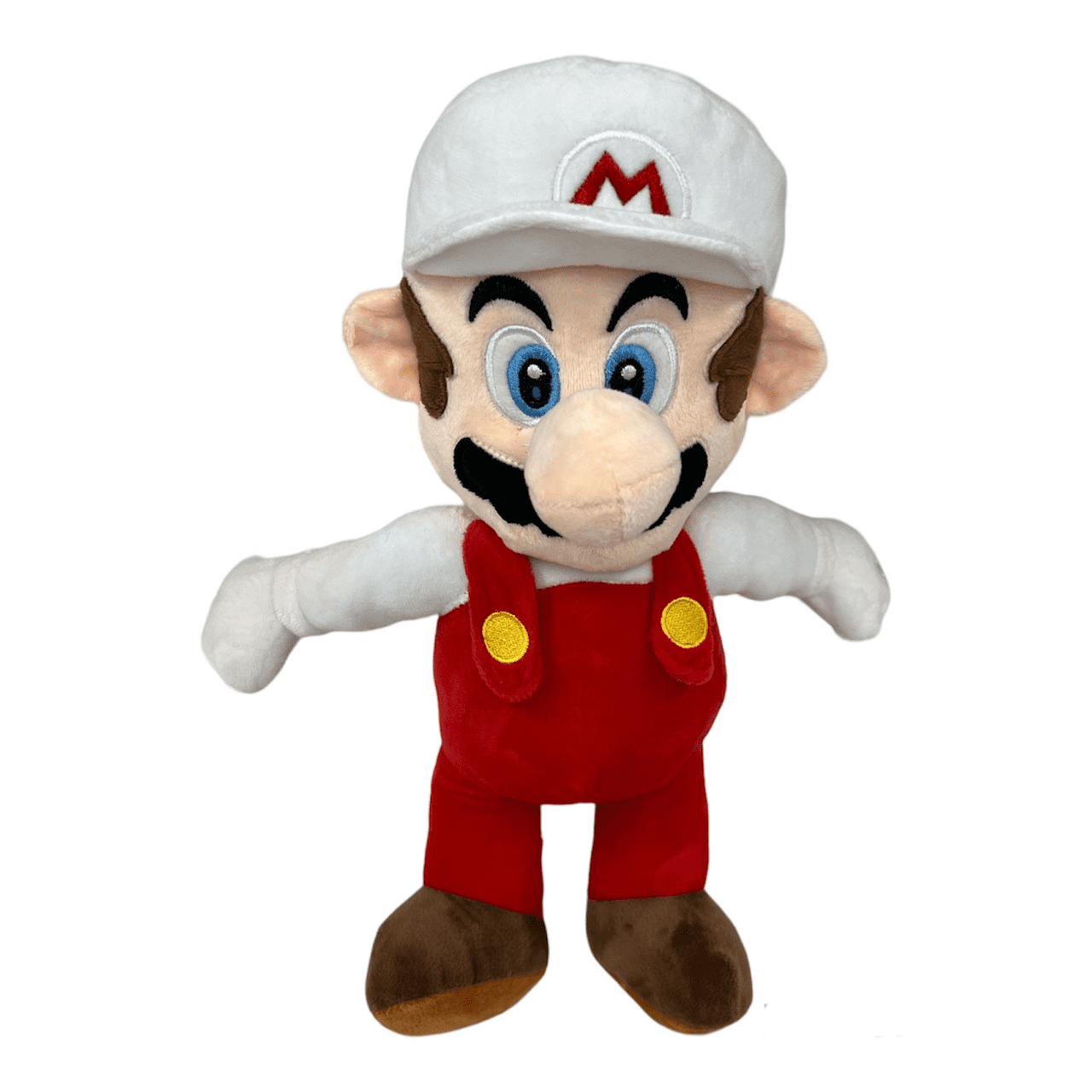 Super Mario Bros Fire Mario 12 inch Stuffed Plush Toy - Walmart.com