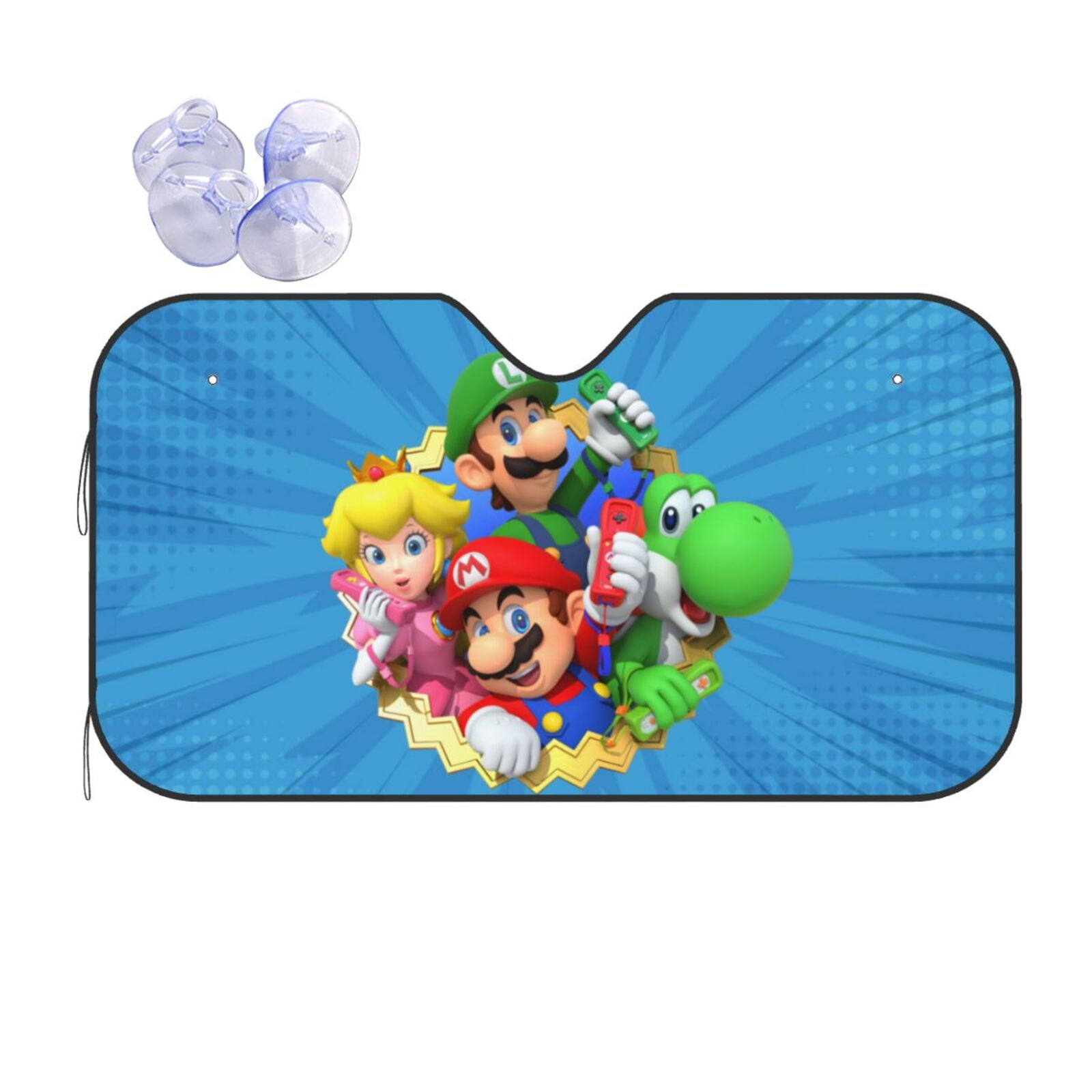 Super Mario Bros Foldable Car Windshield Sunshade Automotive Front ...