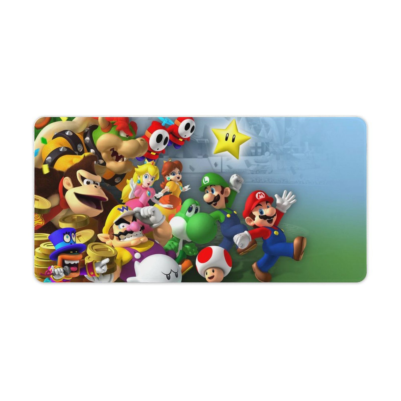 Super Mario Bros Game Extended Gaming Mouse Pad No-sliped Large Desk ...