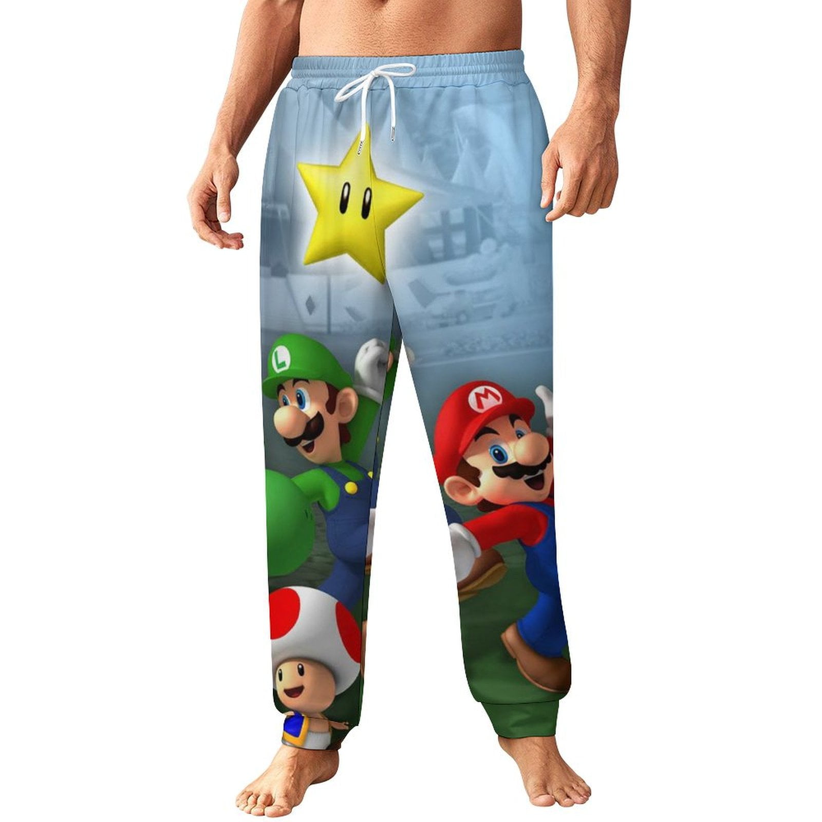 Super Mario Bros Game Men's Sweatpants Trousers 3D Printed Joggers ...
