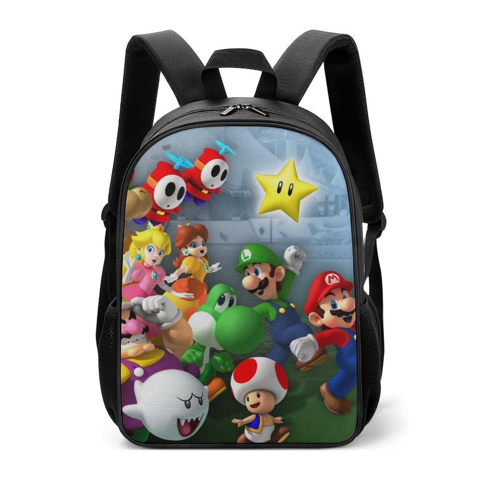 Super Mario Bros Game School Bag Backpack Satchel Bookbag Oxford Cloth ...