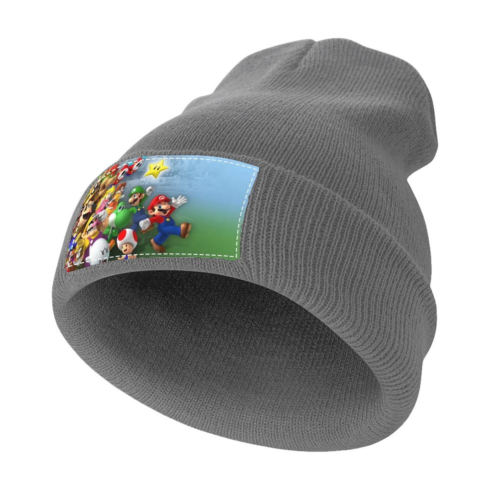 Super Mario Bros Game Stretchable Knitted Beanie Hat Daily Winter Warm ...